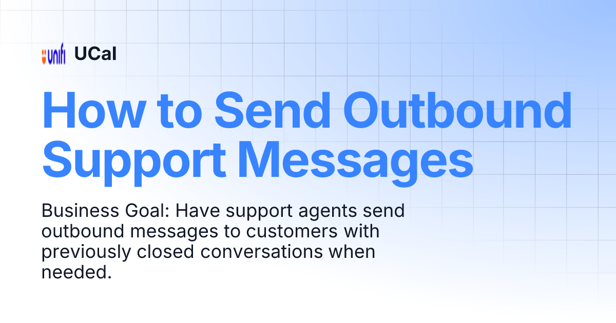 How to Send Outbound Support Messages | ISMessenger